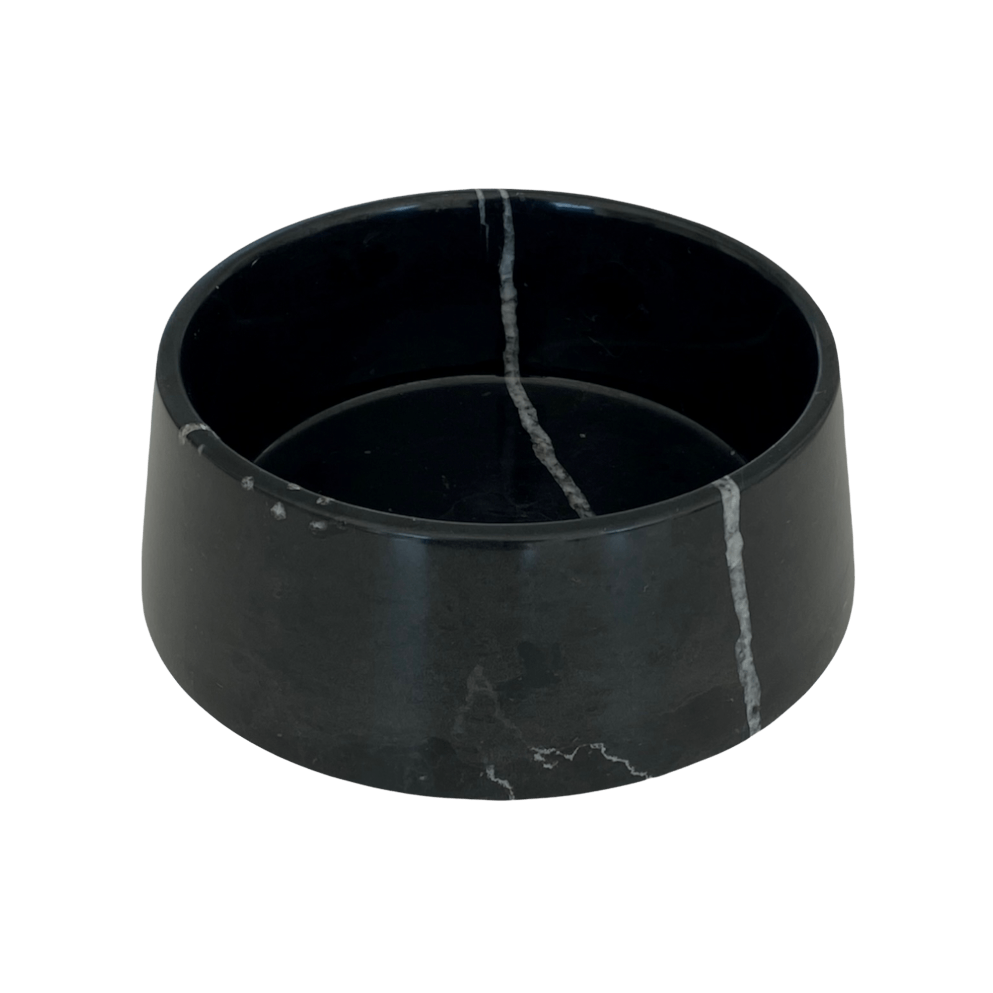 MARBLE BOWL BLACK - PRECIOUS PET